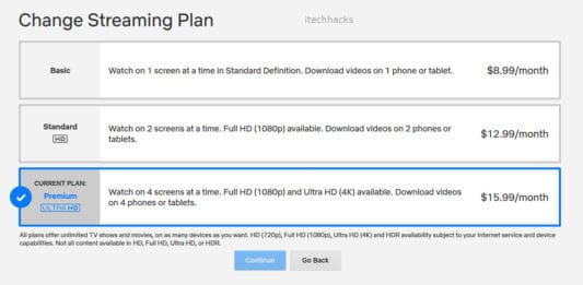 How to Modify or Change Netflix Subscription Plan 2025