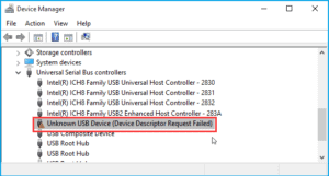 Ways to Fix for Device Descriptor Request Failed Error Windows 10