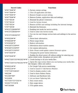 Top 800+ Latest Android Secret Codes | Hidden Codes 2025