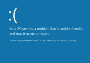 Fix System Thread Exception Not Handled Windows 10/11