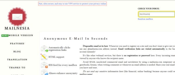 بريد الكتروني وهمي جاهز مع كلمة السر - رابط عمل ايميل وهمي Temp mail ...