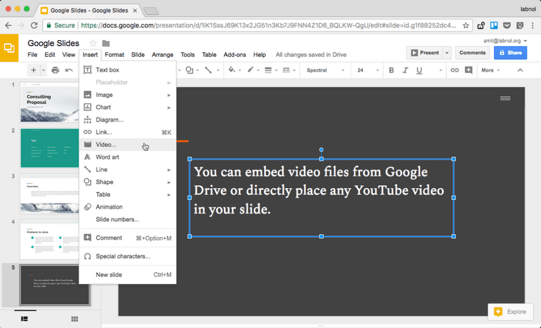 How to Insert Audio Recording Into Google Slides 2025