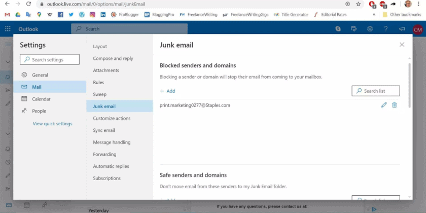 How To Block or Unblock Emails On Outlook