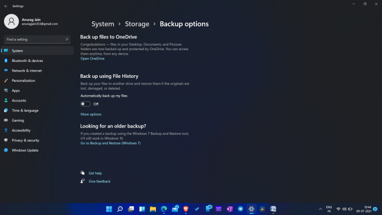 Backup Windows 11