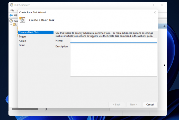 How to Create Task Using Windows 11 Task Scheduler