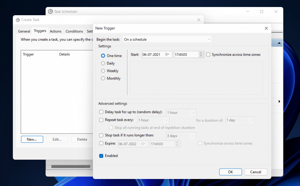 How to Create Task Using Windows 11 Task Scheduler