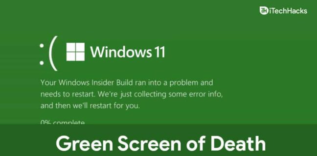 green screen of death Archives - iTech Hacks