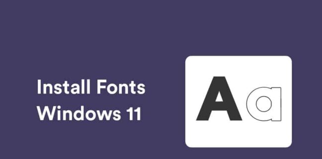 how to install fonts windows 11 Archives - iTech Hacks