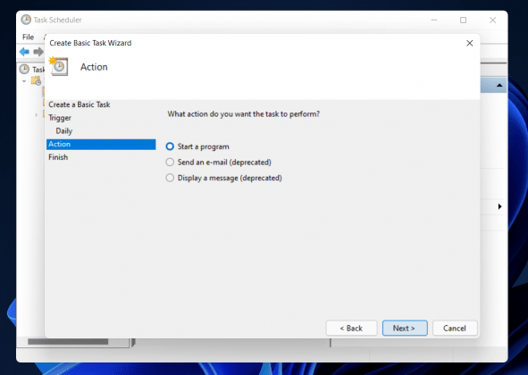 How to Create Task Using Windows 11 Task Scheduler