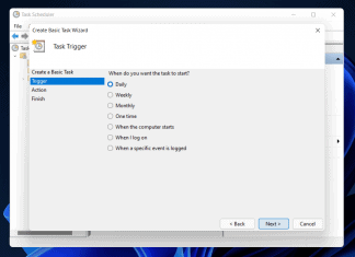 How to Create Task Using Windows 11 Task Scheduler