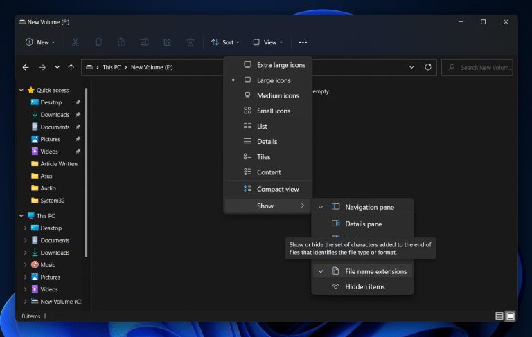 5 Ways to Make File Extensions Visible In Windows 11