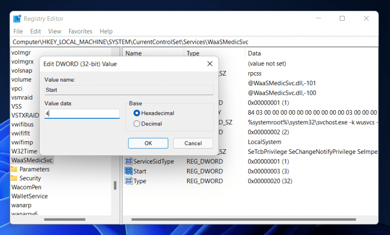 WaaSMedicSVC.exe: Windows Update Medic Service in Windows 11