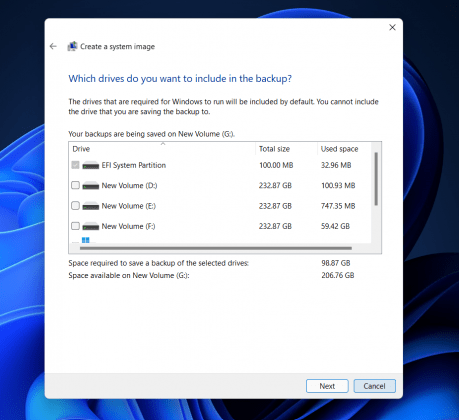 How to Create a System Image In Windows 11