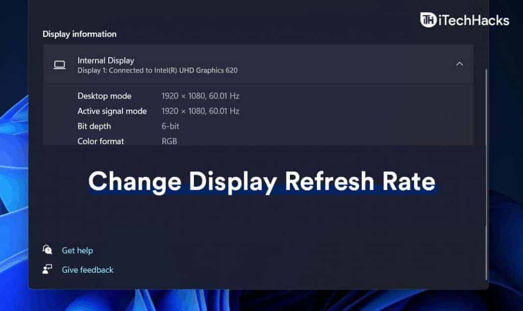 How to Change Display Refresh Rate On Windows 11