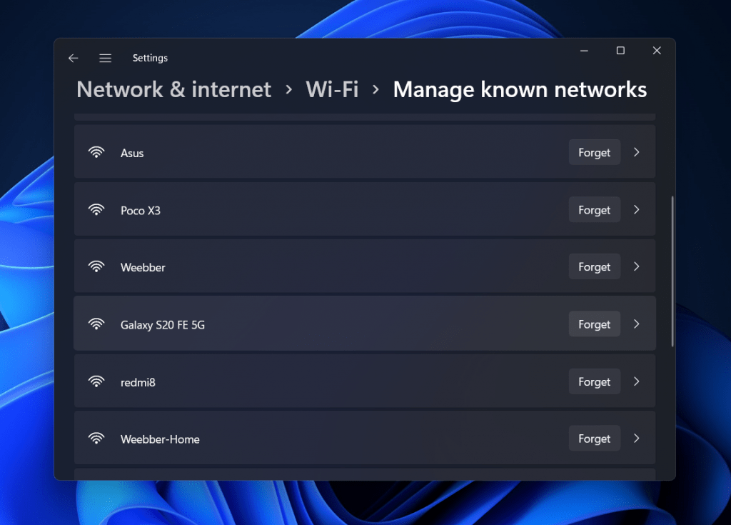 5 Ways To Forget WiFi Network In Windows 11