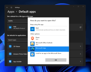 Set Windows 11 Gmail As Default Email Client In Chrome/Edge