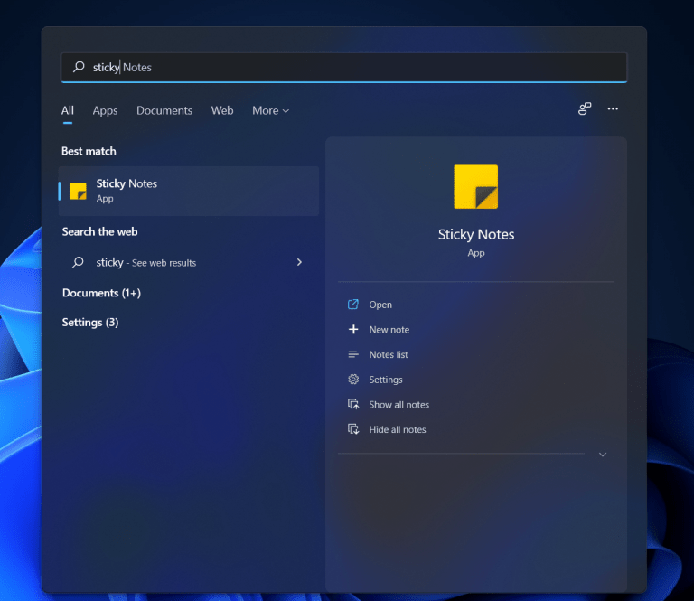 5 Simple Ways To Put Sticky Notes On Windows 11 Desktop