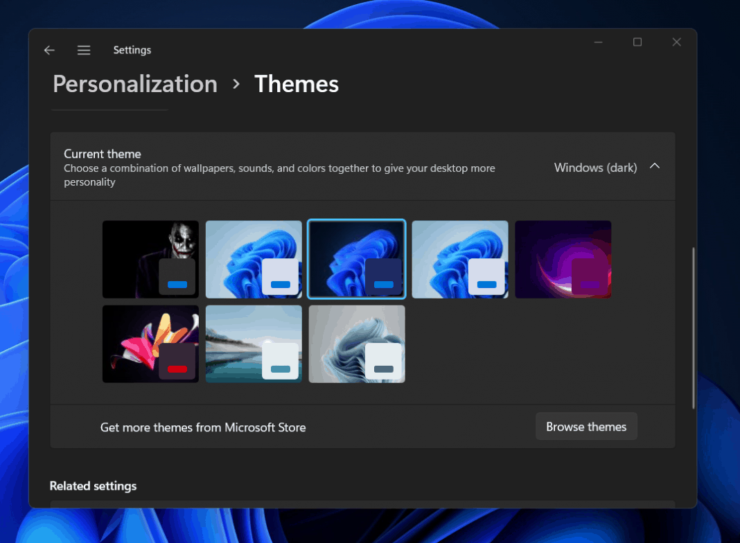 How to Install And Remove Themes in Windows 11