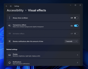 How to Enable Animation Effects On/Off Windows 11