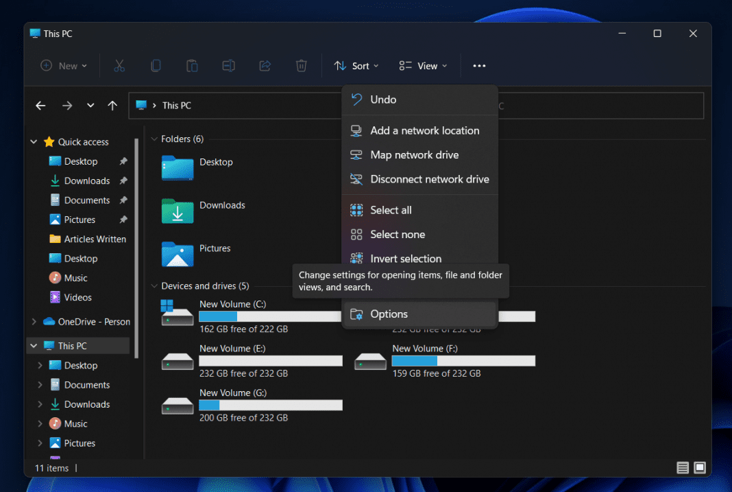 How to Hide or Show Windows 11 Libraries Folder