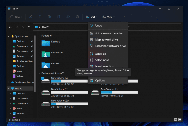 How to Hide or Show Windows 11 Libraries Folder