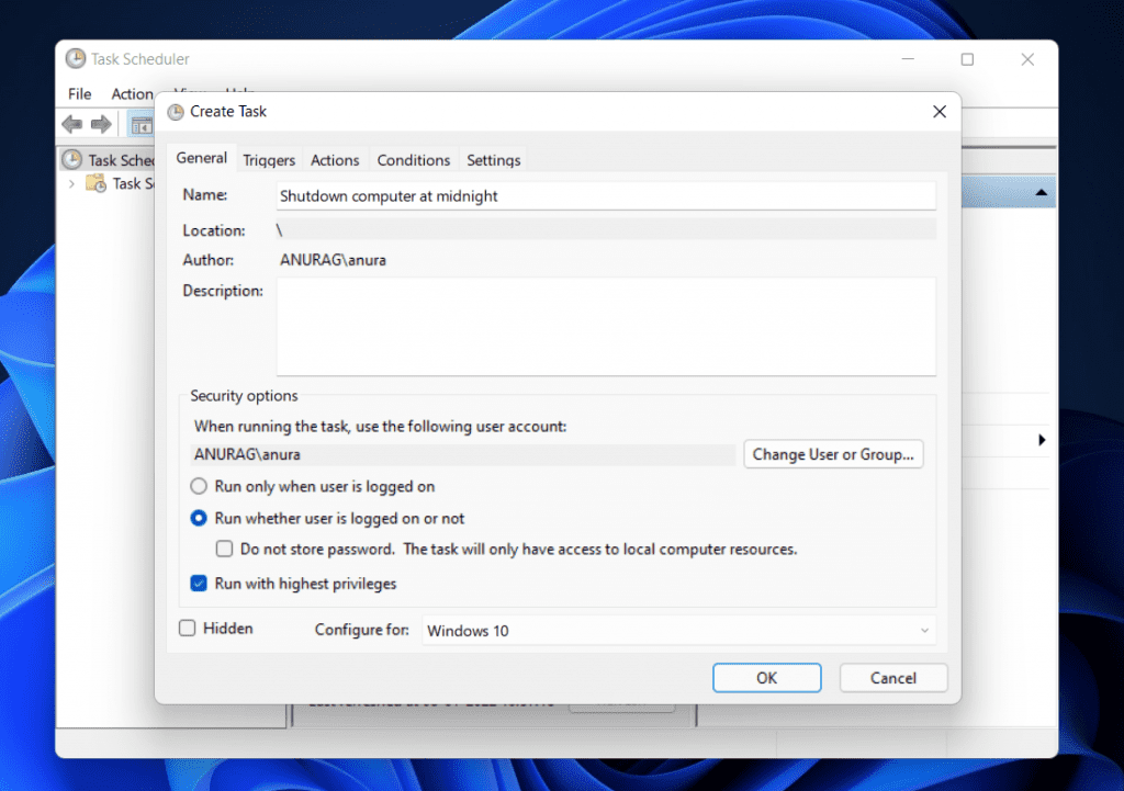 How To Schedule Auto Shutdown In Windows 11