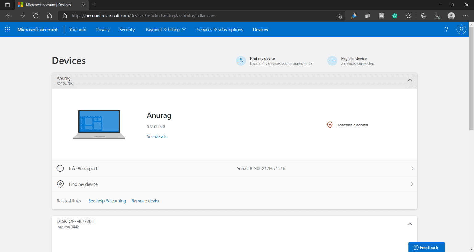 How to Enable or Disable Find My Device in Windows 11