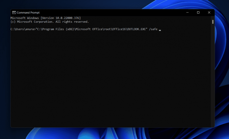 How to Start Outlook In Safe Mode On Windows 11