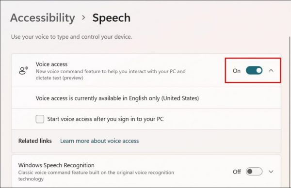 How to Enable & Use Voice Access In Windows 11