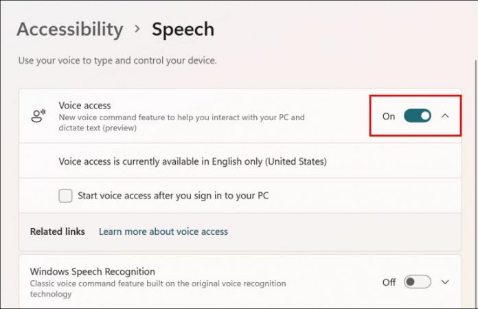 How to Enable & Use Voice Access In Windows 11