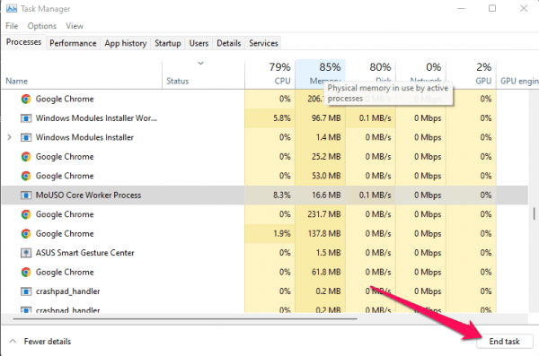 What is MoUSO Core Worker Process (mousocoreworker.exe)? How to Disable