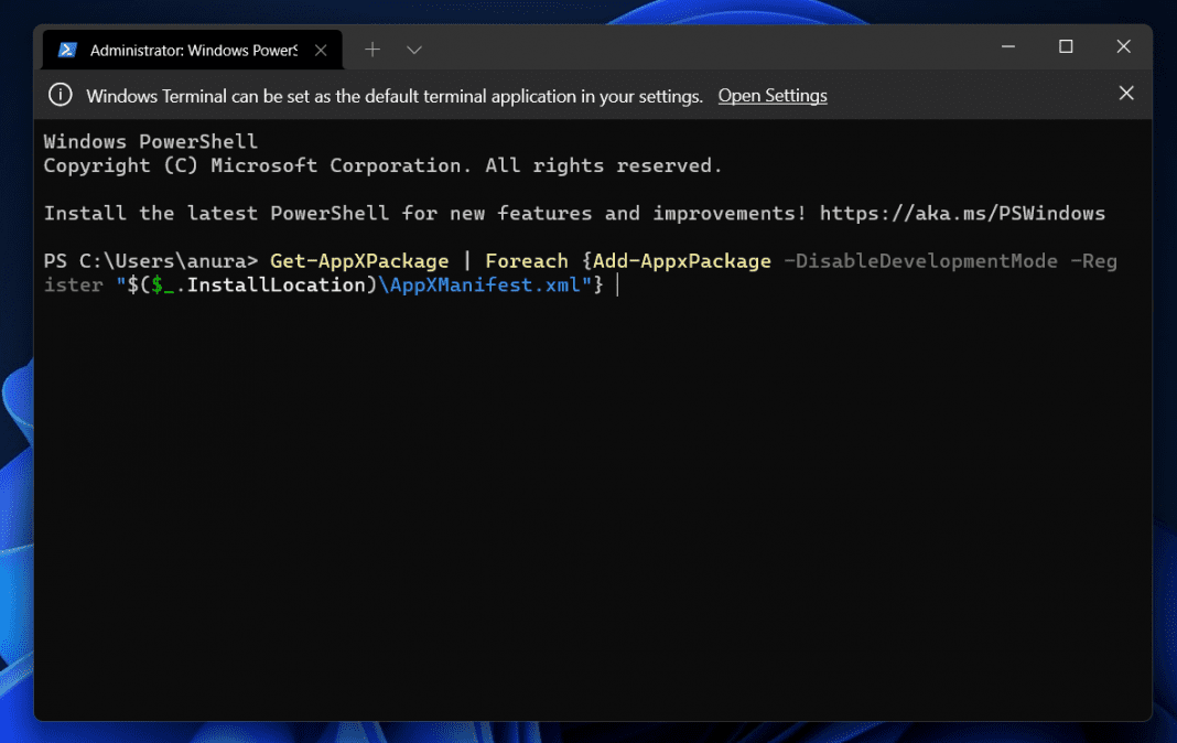Fix Explorer.exe Error Class Not Registered in Windows 11