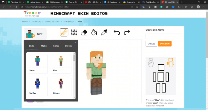 List of Best Minecraft Skin Creator 2024 (Android/iOS/Windows)