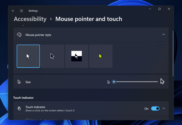 How to Change Cursor Size, Theme and Color in Windows 11