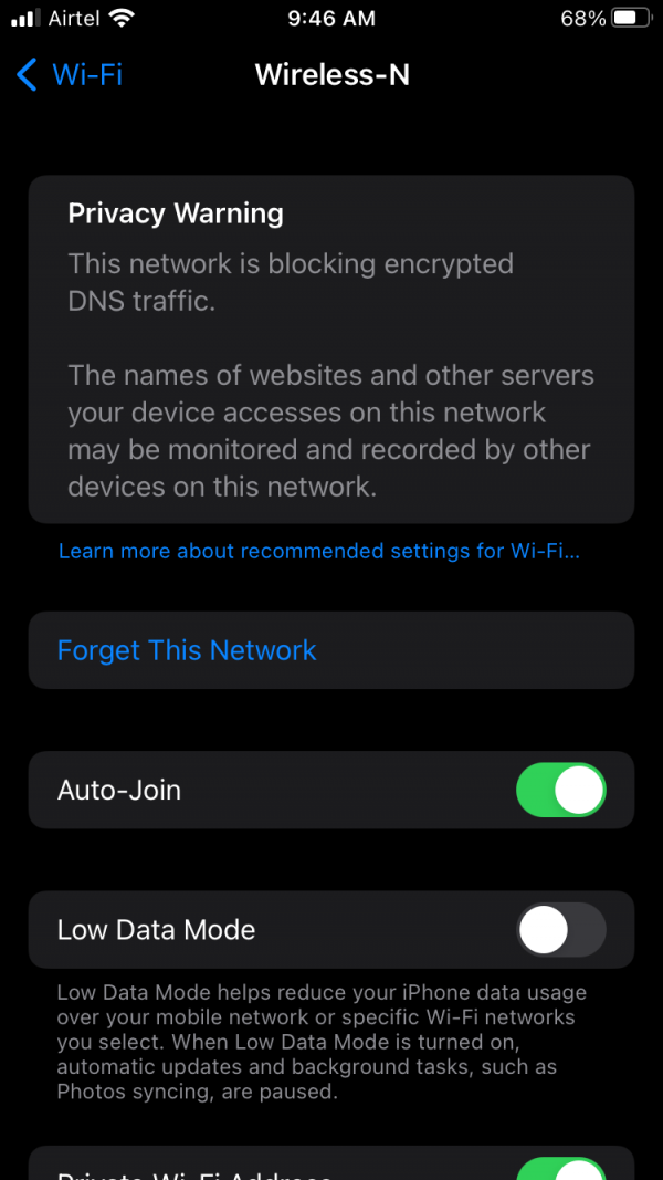 What is Privacy Warning WiFi on iPhone and Ways to Fix it (2025)