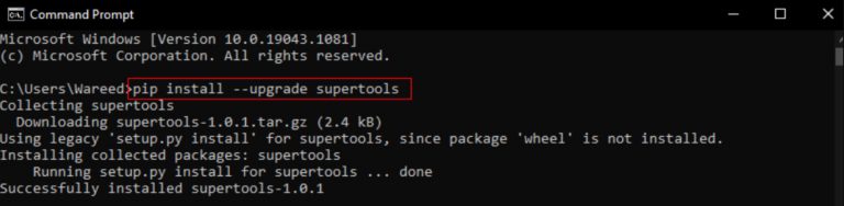 How to Fix Command "python setup.py egg_info" Failed with Error Code 1