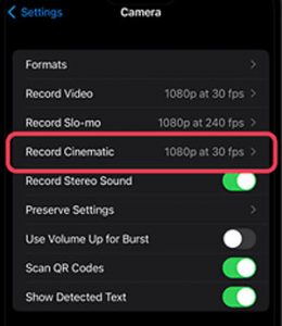 How to Enable 4K Cinematic Mode on iPhone 14 Series (iOS 17)