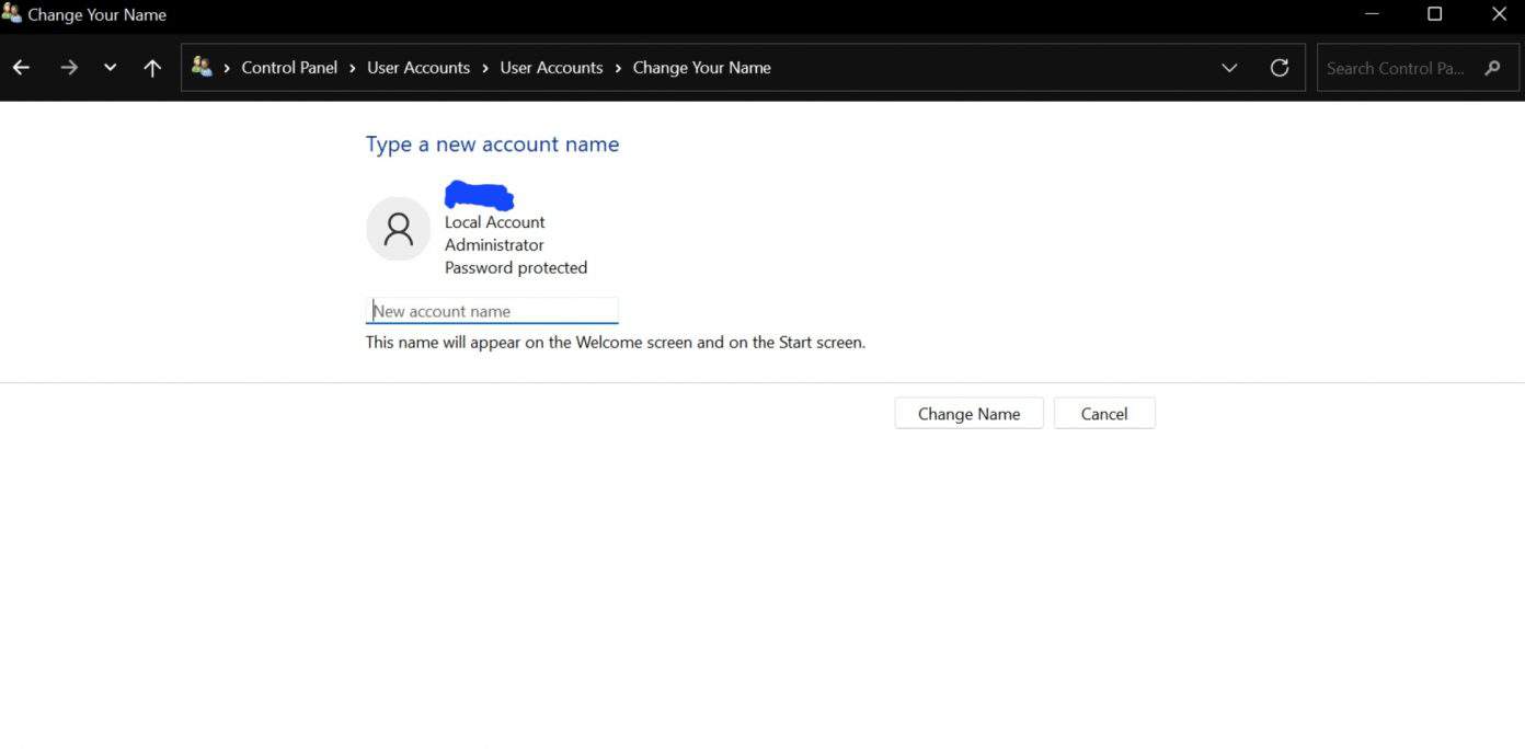 How to Change Microsoft Account Name in Windows 11