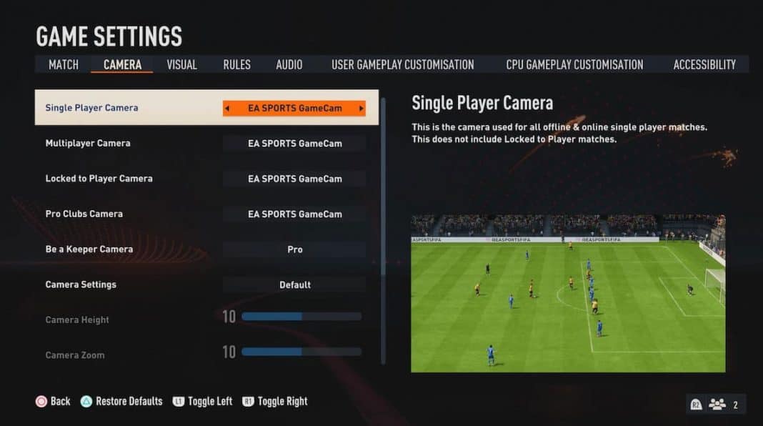 Best FIFA 23 Camera, Gameplay Settings (Expert-Recommended)