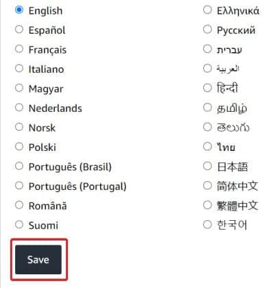 How to Change Language on Amazon App Website in PC or Mobile