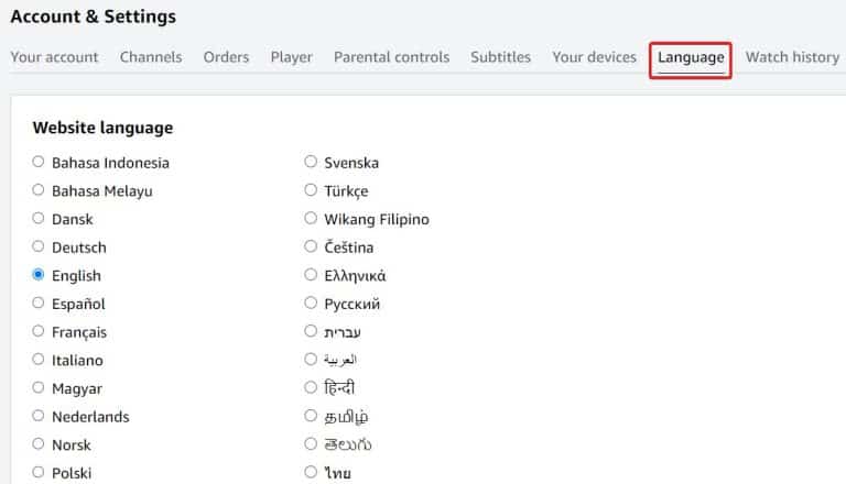 How to Change Language on Amazon App Website in PC or Mobile