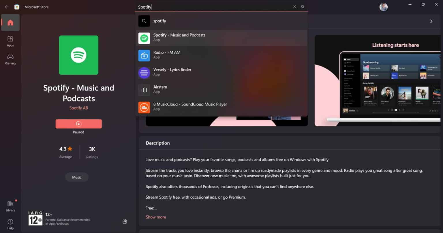 Download Spotify App for Windows 11 PC (64 Bit) Latest Version