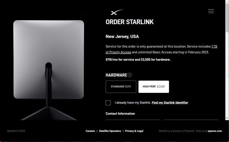 Starlink High Performance Dish For In-Motion Upgrade Option 2024