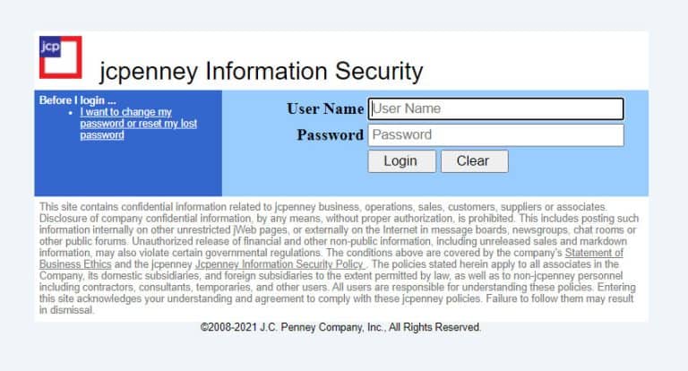 How to Login JCPenney Associate Kiosk at jcpassociates.com (2025)