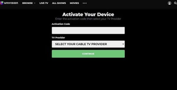 Activate Univision (2024) on Roku, Apple TV, Amazon Fire TV, Smart TV