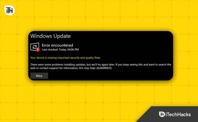 How to Fix 0x800f0831 Windows Update Error When Updating