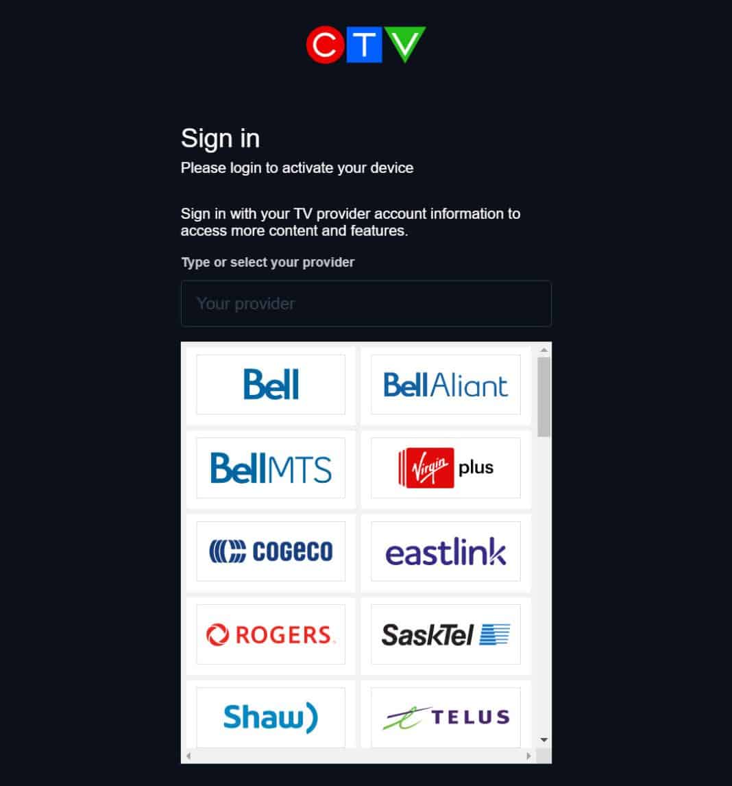 Activate CTV at ctv ca/activate Code on Apple TV, SmartTV, Roku, FireTV