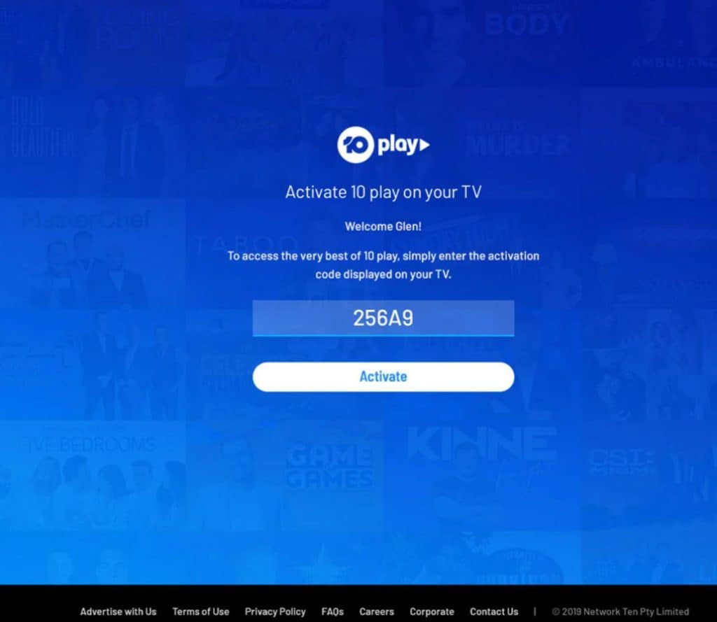 Activate 10play Code Activation at Network Ten Smart TV (2025)