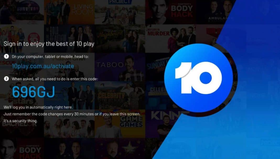 Activate 10play Code Activation at Network Ten Smart TV (2025)