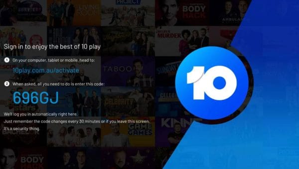 Activate 10play Code Activation at Network Ten Smart TV (2025)